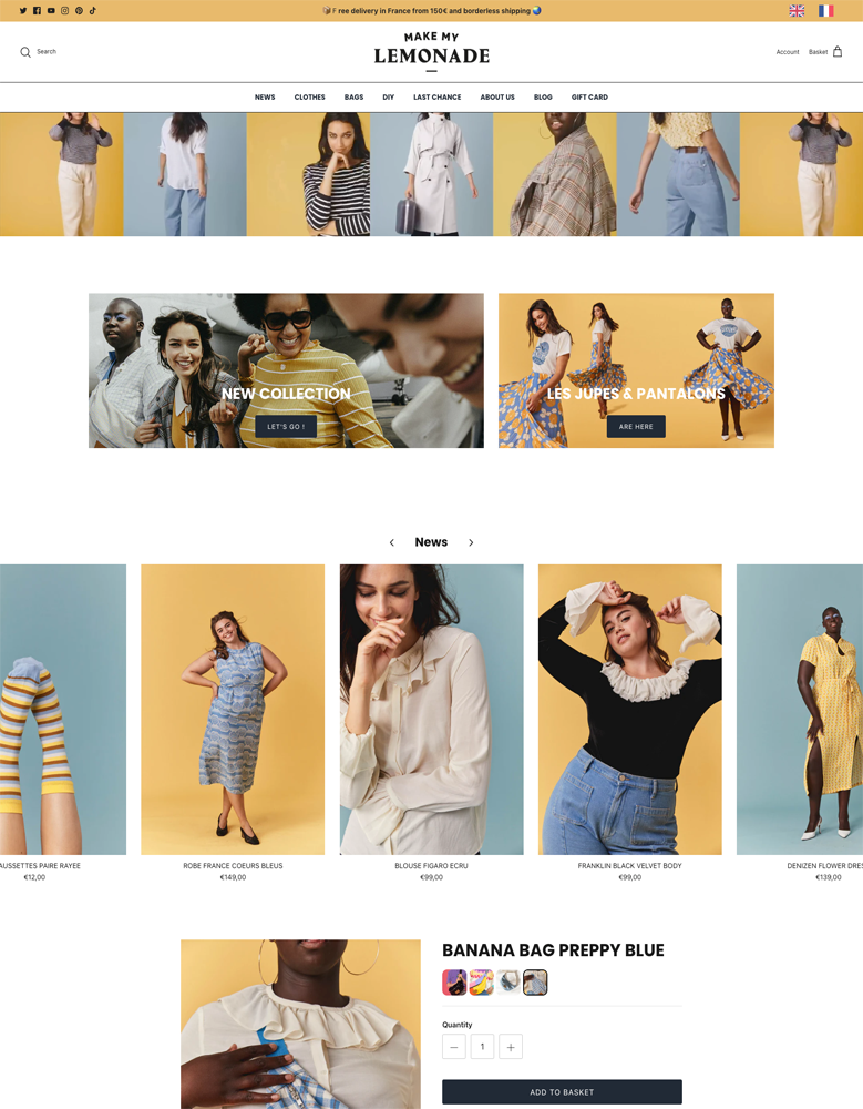 Make My Lemonade | Shopify Store Showcase