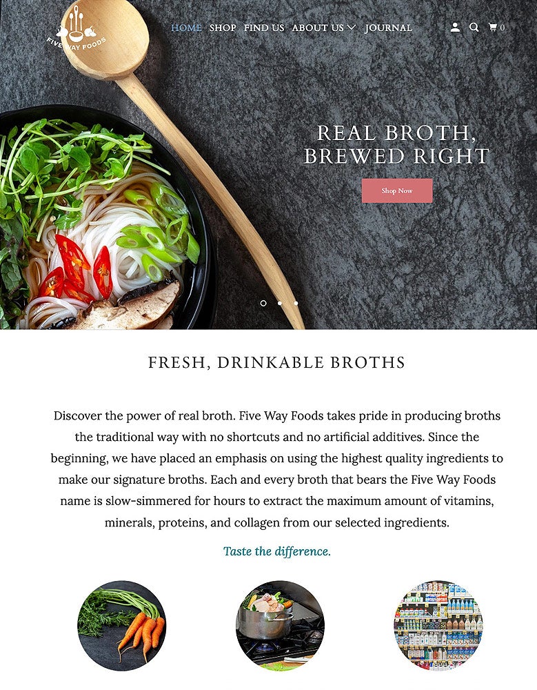 Five Way Foods | Shopify Store Showcase