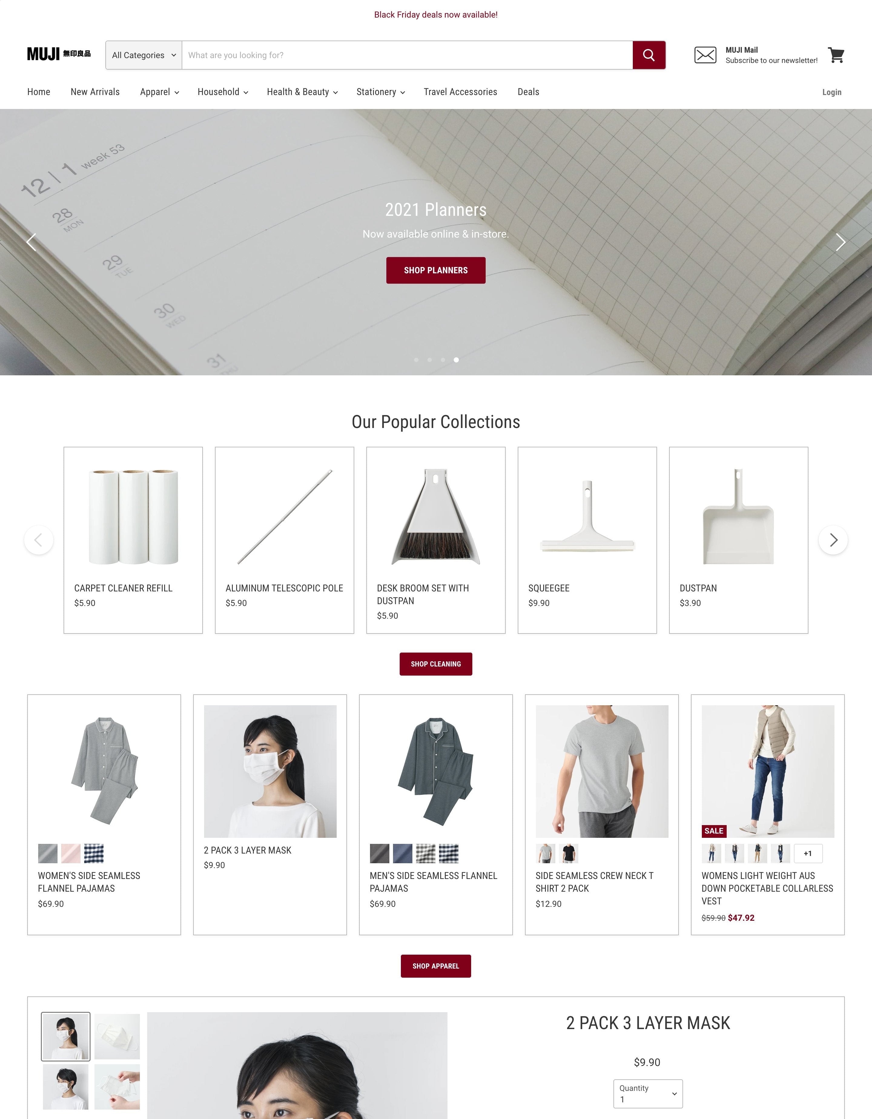 MUJI | Shopify Store Showcase